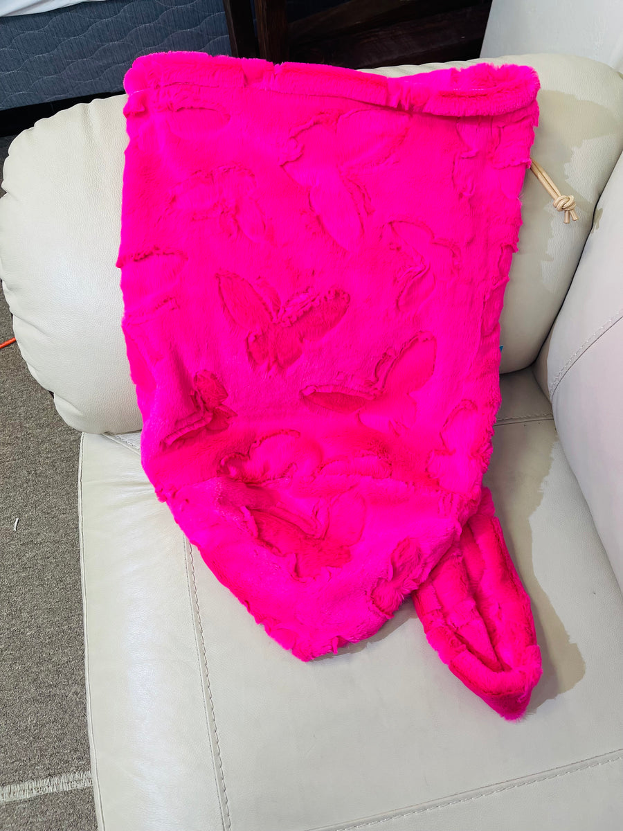 Think Pink Butterflies-Minky Ottoman 1/2 Jumbo Bags – NMC Designs